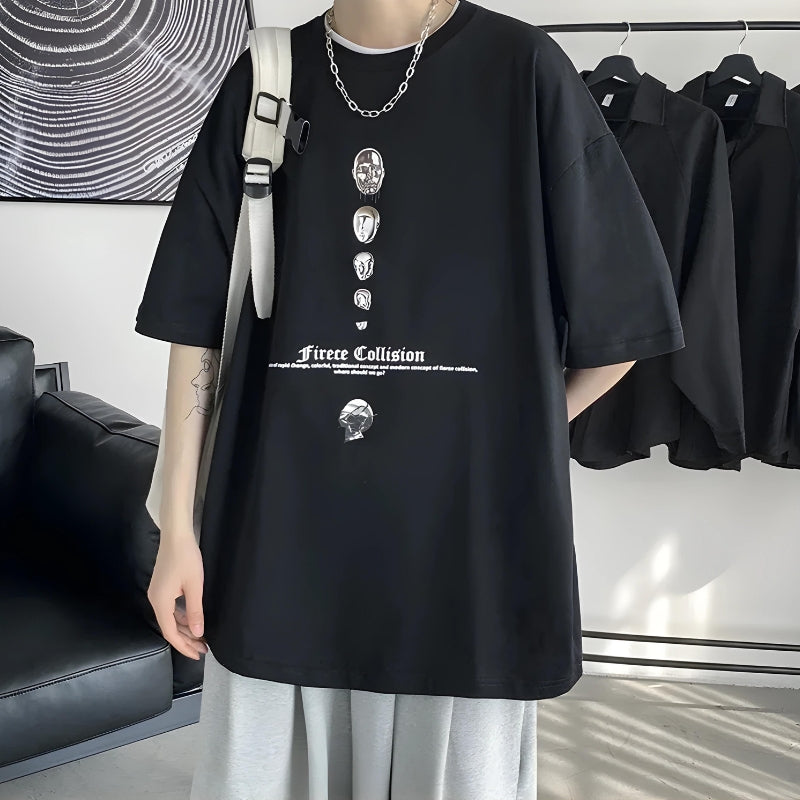 Fierce Collision Oversized Tee – YUTUKU